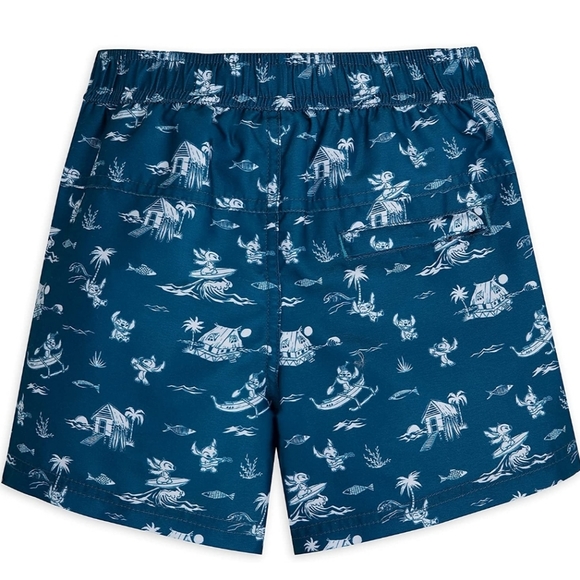 Disney | Swim | Disney Lilo And Stitch Blue Boys Swim Trunks 56 | Poshmark